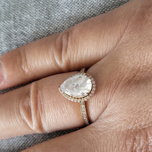 Pandora | Jewelry | Pandora Pear Shape Ring Size 58 | Poshmark